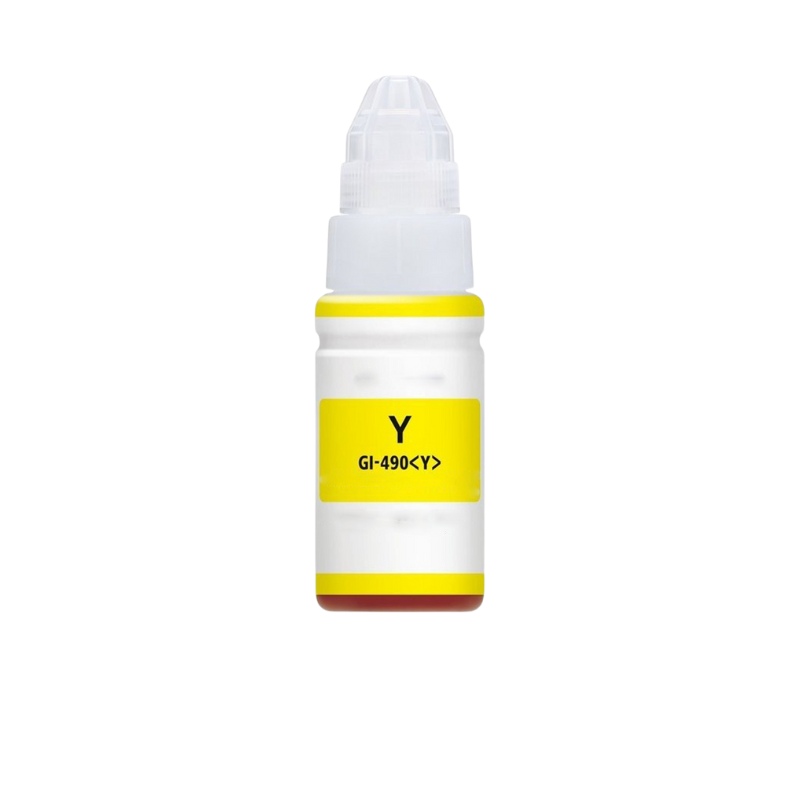 Compatible Canon GI-490/GI490 ink bottle Yellow single – Cartridge Ink ...